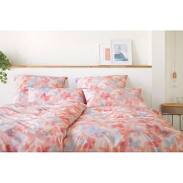 Elegante Bettw&auml;sche &raquo;Lucid&laquo; 2 Stk. tlg. angenehmes Hautgef&uuml;hl rosa Mako-Jersey, Obermaterial: 100% Baumwolle
