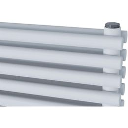 XIMAX Designheizk&ouml;rper &raquo;Gamba Slim Duplex Horizontal, 610 mm x 1000 mm&laquo; 1075 Watt, Wei&szlig; wei&szlig; Stahl