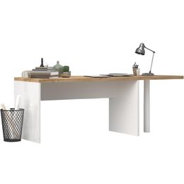 Inosign Schreibtisch »Easy, Computertisch – 38 mm Platte, perfekt fürs Büro & Homeoffice« Breite 138 cm, in 2 Größen, optional erweiterbar Weiß...