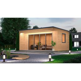 Weka Gartenhaus &raquo;Cubilis 4.0 natur&laquo; beige Massivholz