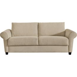 Bali Schlafsofa &raquo;ELISA Dauerschl&auml;fer in 140 und 160er Breite&laquo; stabile Gitterrost-Unterfederung beige 92% Polyester, 8% Polyacryl