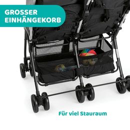 Chicco Zwillingsbuggy &raquo;OHlal&agrave; Twin, Silver Cat&laquo; 15 kg Zwillingskinderwagen silber Zwillingsbuggy