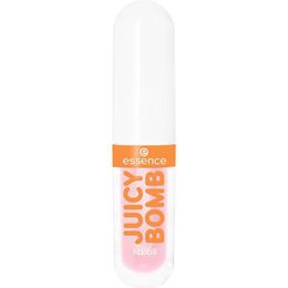 Essence Damen Lipgloss &raquo;JUICY BOMB PARTY lip oil&laquo; Pflegende &Ouml;lformel, nicht-klebendes, gl&auml;nzendes Finish, Pfirsichduft. rosa
