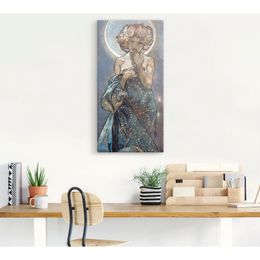 Artland Wandbild »Sterne Der Mond 1902« Frau 1 Stk. tlg. als Alubild, Outdoorbild, Leinwandbild, Poster, Wandaufkleber Farbe Bild(er): blau