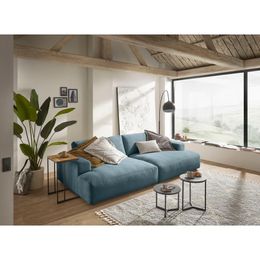 Musterring Loungesofa &raquo;Lucia&laquo; Cord-Bezug, Breite 292 cm blau