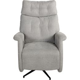 Duo Collection Relaxsessel &raquo;Peralta&laquo; 1 Stk. tlg. integrierte Fu&szlig;st&uuml;tze, Stahlwellenunterfederung, 115 kg, 360&deg; drehbar steingrau