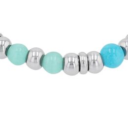 s.Oliver Damen s.Oliver Armband &raquo;2039730&laquo; mit Chalcedon, Katzenauge (echt) blau