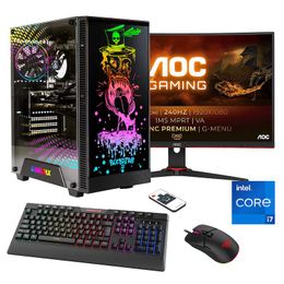 Hyrican Gaming-PC-Komplettsystem »Rockstar SET02429« 27 ′′ Intel Core i7 GeForce RTX 4060 16 GB RAM 1.000 GB SSD DDR5, Windows 11, inklusive 27"...