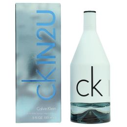 Calvin Klein Herren Eau de Toilette &raquo;CK IN2U&laquo; Orientalisch-holziger Herrenduft mit Zitrone, Kakao, Pfeffer, Vetiver. blau