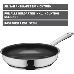 Silit Bratpfanne &raquo;Calabria Induktion&laquo; Cromargan Edelstahl Rostfrei 18/10 1 Stk. tlg. an Antihaftversiegelung, polierter Edelstahl, induktionsgeeignet 