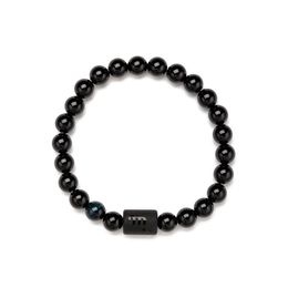 Firetti Damen Armband &raquo;Schmuck Geschenk Armschmuck Armkette Edelstein Sternzeichen&laquo; Made in Germany - mit Onyx und Geburtsstein schwarz