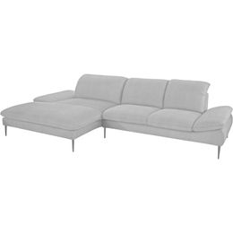 W.Schillig Ecksofa &raquo;enjoy&MORE, Designsofa, bequem, zeitlos und elegant, L-Form&laquo; Sitztiefenverstellung, F&uuml;&szlig;e schwarz pulverbeschichtet, Breite 340 cm 