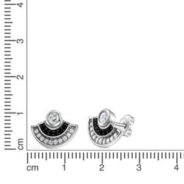Vivance Damen Paar Ohrstecker &raquo;925-Sterling Silber rhodiniert Zirkonia&laquo; wei&szlig;