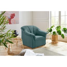 DOMO collection Sessel &raquo;Pegnitz zeitlos, elegant und bequem&laquo; blau 95% Polyester, 5% Nylon