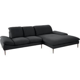 W.Schillig Ecksofa &raquo;enjoy&MORE, Designsofa, bequem, zeitlos und elegant, L-Form&laquo; Sitztiefenverstellung, F&uuml;&szlig;e bronze pulverbeschichtet, Breite 310 cm 