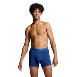 Puma Boxershorts »MEN SPORT COTTON BOXERS 2P« Packung, 2er Pack, mit Markenschriftzug im Bund blue combo S S Herrenunterhose von Puma