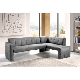 exxpo - sofa fashion Essbank elegant und modern mit hohem Sitzkomfort grau