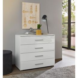 Rauch Schubkastenkommode &raquo;Sideboard Kommode Schubkastenkommode KOLUNA mit Hochglanzfront&laquo; Breite 80 cm, vier gro&szlig;e und ger&auml;umige Schubladen mit viel 