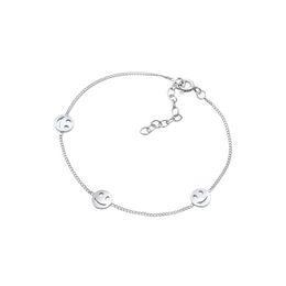 Elli Damen Armband &raquo;Smiling Pl&auml;ttchen Trend 925 Silber&laquo; silber