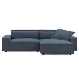 OTTO home Ecksofa &raquo;KINLEE Design-Sofa mit Recamiere rechts/links, Ma&szlig;e B/T/H 251/144/70cm&laquo; L-Form mit Wellenunterfederung, ohne Bettfunktion, modern 
