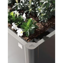 BioHort Hochbeet &raquo;BELVEDERE maxi 0,5x0,5, verschiedene Farben&laquo; 53x53x77 cm, extrem langlebig, aus Metall grau Stahl
