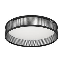 Eglo Deckenleuchte &raquo;LUPPINERIA&laquo; LED-Modul 1 Stk. Warmwei&szlig; Deckenleuchte, Metall in Messing und Kunststoff in Wei&szlig;, &Oslash; 38,5 cm schwarz-wei&szlig;