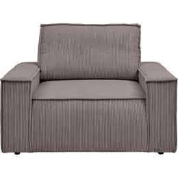 Home Affaire Sessel &raquo;SHERWOOD, Love-Seat in 3 Stoffarten verf&uuml;gbar&laquo; passend zur Polster-Serie SHERWOOD beige 100% Polyester