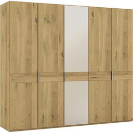 Musterring Dreht&uuml;renschrank &raquo;Savona, Kleiderschrank, Schrank, Garderobe, teilmassiv Eiche&laquo; mit T&uuml;rd&auml;mpfern, mit Spiegel oder Glas, extra B&ouml;den, MADE IN GERMANY, 