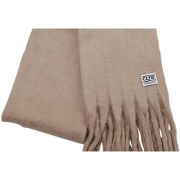 Chillouts Damen Chillouts XXL-Schal &raquo;Govinda Scarf&laquo; mit eleganten Fransen beige