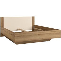 Home Affaire Bettgestell &raquo;Bitry, Breite 160 bzw. 180 cm, moderner Bettrahmen&laquo; Doppelbett in zwei Gr&ouml;ssen beige
