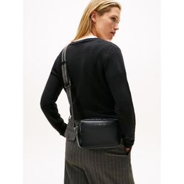 Tommy Hilfiger Damen Mini Bag &raquo;TH LOGOTAPE CAMERA BAG&laquo;, Damen Umh&auml;ngetasche, Schultertasche mit Logoschriftzug schwarz