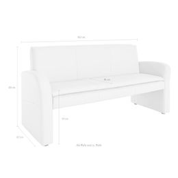 exxpo - sofa fashion Hockerbank &raquo;Cortado, 3-Sitzer K&uuml;chensofa mit hohem Sitzkomfort&laquo; hohe Bodenfreiheit, sch&ouml;ne Detailverarbeitung braun Strukturstoff