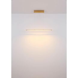 Globo LIGHTING LED-H&auml;ngeleuchte &raquo;MURIELLA&laquo; LED-Modul 1 Stk. Warmwei&szlig; H&ouml;henverstellbar, Esstisch, Esszimmer, Besprechungstisch gold