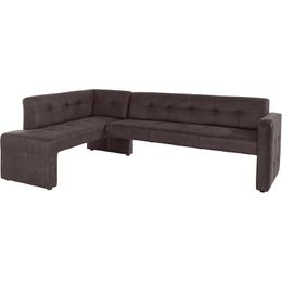 exxpo - sofa fashion Eckbank &raquo;Barista&laquo; Frei im Raum stellbar braun Microfaser (Zusammensetzung: 100% Polyester);Lederfaserstoff (Grundgewebe 41% 