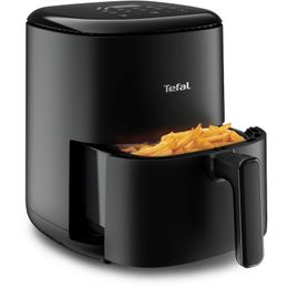 Tefal Hei&szlig;luftfritteuse &raquo;EY1458 Easy Fry Compact&laquo; 1300 W f&uuml;r 1-4 Personen, 10 Programme, spart Zeit und Energie, EY1458 schwarz Hei&szlig;luftfritteuse