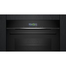 Siemens Pyrolyse Backofen iQ700 &raquo;CB774G1B1&laquo; mit Teleskopauszug nachr&uuml;stbar schwarz Pyrolyse Backofen