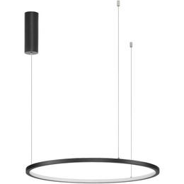 NOVA LUCE LED-H&auml;ngeleuchte &raquo;TARQUIN&laquo; LED-Modul 1 Stk. Warmwei&szlig; Mit Leuchtmittel; H&ouml;henverstellbar Schwarz