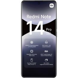 Xiaomi Smartphone &raquo;Redmi Note 14 Pro 5G&laquo; Mitternachtsschwarz schwarz MediaTek Dimensity 7300 Ultra / 4nm Fertigungsprozess