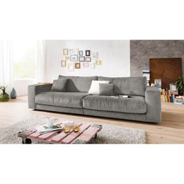 3C Candy Big-Sofa &raquo;Enisa II&laquo; incl. 1 Flatterkissen, Wahlweise mit Flecken-Schutz-Bezug Easy care grau 100% Polyester