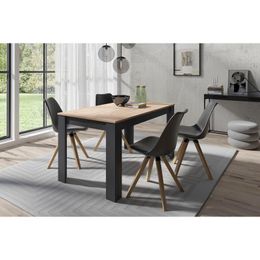 ByLiving Essgruppe &raquo;Kira&laquo; Set, 5 Stk. tlg. modernes Set mit 4 St&uuml;hlen in mehreren Farben und Gr&ouml;&szlig;en erh&auml;ltlich FSC -zertifizierter Holzwerkstoff, 