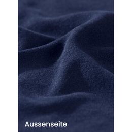 Tagesdecke &raquo;TRIGEMA Fleecedecke&laquo; blau Polyester