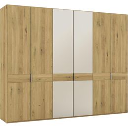 Musterring Dreht&uuml;renschrank &raquo;Savona, Kleiderschrank, Schrank, Garderobe, teilmassiv Eiche&laquo; mit T&uuml;rd&auml;mpfern, mit Spiegel oder Glas, extra B&ouml;den, MADE IN GERMANY, 