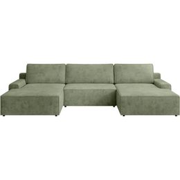 Trendmanufaktur Wohnlandschaft &raquo;Challenge, Schlafsofa mit Bettkasten, Couch in U-Form, Breite 333 cm&laquo; XXL Sofa mit Bettkasten & Schlaffunktion, auch 