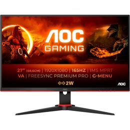 AOC LED-Monitor »27G2SAE/BK« 69 cm/27 ′′ 1920 x 1080 px Full HD 1 Reaktionszeit 165 Hz schwarz, rot