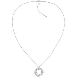Calvin Klein Damen Kette mit Anh&auml;nger &raquo;CK SPIRAL, 35000760, 35000761&laquo; silber