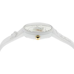 Versace Damen Quarzuhr &raquo;MEDUSA POP&laquo; Armbanduhr, Damenuhr, Saphirglas, Swiss Made, analog wei&szlig;