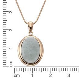 ZEEme Damen Kette mit Anh&auml;nger &raquo;Silber 925 rhodiniert 42+5cm mit echtem Larimar&laquo; blau
