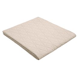 OTTO home Tagesdecke &raquo;Tesso&laquo; unifarben mit grafischem Muster beige Polyester