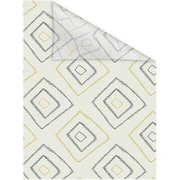 LICHTBLICK ORIGINAL Fensterfolie &raquo;Fensterfolie selbstklebend, Sichtschutz, Stripy Boho Rectangle - Beige&laquo; 1 Stk. blickdicht glatt statisch haftend 