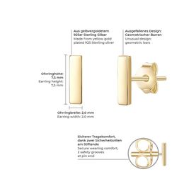 Glanzst&uuml;cke M&uuml;nchen Glanzst&uuml;cke M&uuml;nchen Damen Paar Ohrstecker &raquo;Set: A1347&laquo; aus Sterling Silber gelb